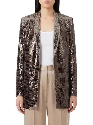 Rick Owens Sequined Blazer - Grey
