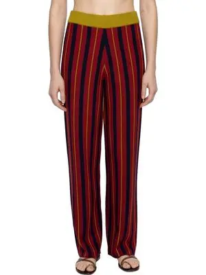 PAULA Knit Trousers - Red