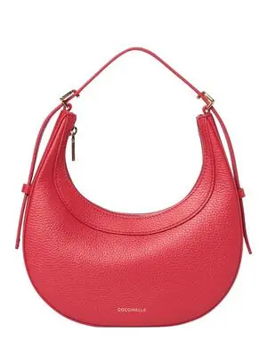 COCCINELLE Textured Leather Mini Bag - Red