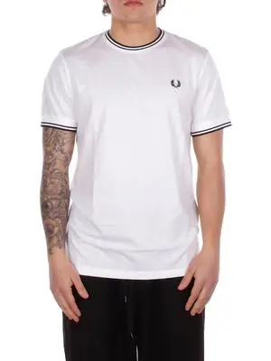 Fred Perry Cotton T-shirt With Logo - White