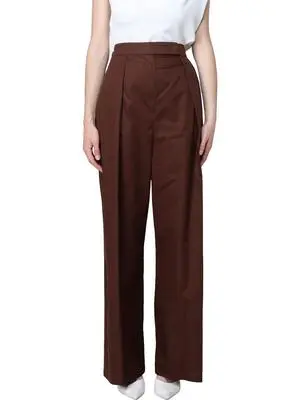 HANITA Cotton Palazzo Trousers - Ebony