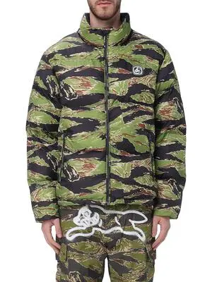 ICECREAM Puffer Jacket With Camouflage Print And Logo Detail - Brown
