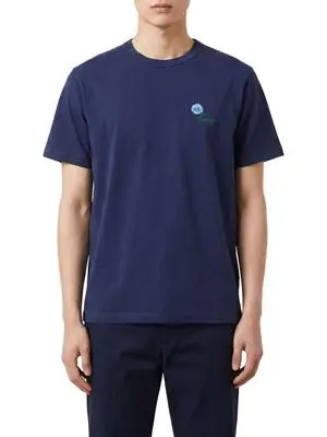 Kenzo Contrasting Logo Cotton T-shirt - Blue