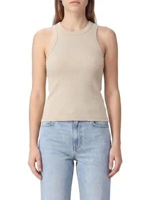ICON DENIM LOS ANGELES Ribbed Tank Top - Beige