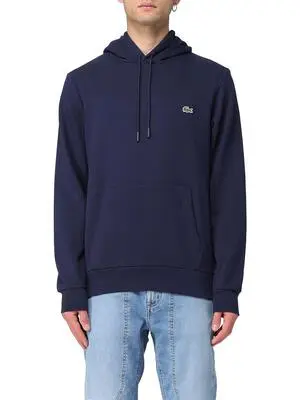 Lacoste Embroidered Logo Hoodie - Blue