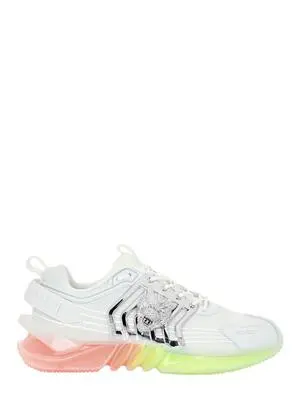 PLEIN SPORT Runner Tiger Low-top Mesh Sneakers With Chunky Sole - White
