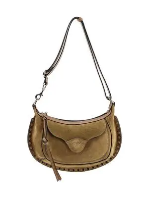 Isabel Marant Étoile Studded Suede Shoulder Bag - Grey