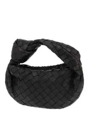 Bottega Veneta Mini Jodie Intrecciato Clutch Bag - Black