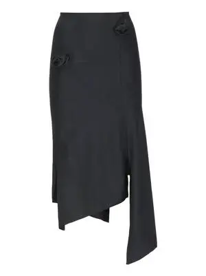 Coperni Flower Skirt - Black