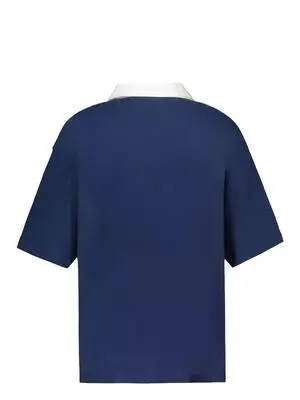 Kenzo Varsity Logo-embroidered Polo Shirt - Blue