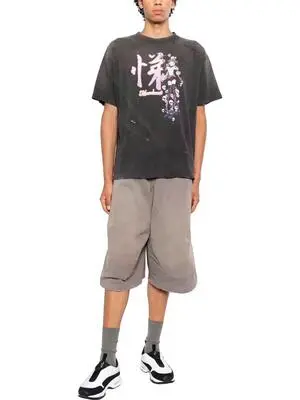 LE MONT SAINT MICHEL Graphic-print T-shirt - Black