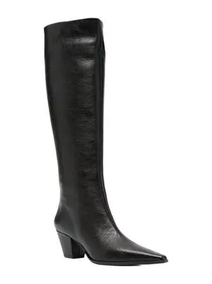 Roberto Festa Fredine Point-toe Knee-high Boots - Black