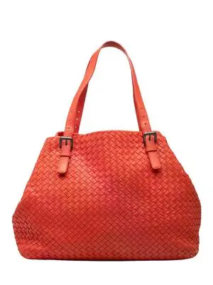 Bottega Veneta Large Nappa Intrecciato Cesta Tote Bag - Orange