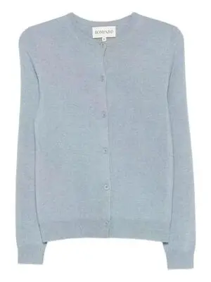 Eric Bompard Button-fastening Crew-neck Cardigan - Blue