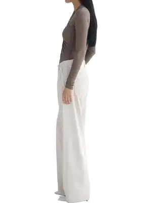 Citizens Of Humanity Pleat Detail Palazzo Pants - Neutrals