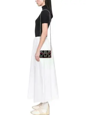 Gucci Mini Gg Tweed Dionysus Crossbody Bag - Black