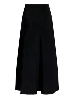 Adam Lippes Romy Knit Midi Skirt - Black