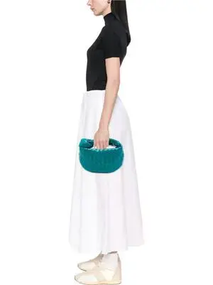 Bottega Veneta Mini Patent Jodie Hobo Bag - Blue