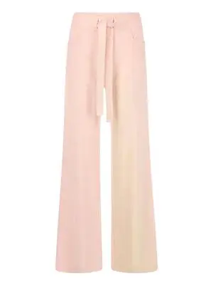 MARCCAIN Belted Wide-leg Trousers - Pink