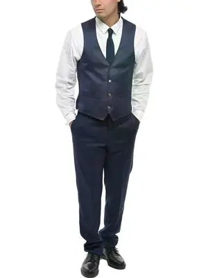 Corneliani Silk Waistcoat - Blue