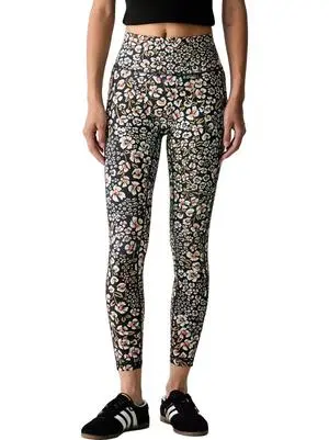 Adidas Farm Rio Optime Floral Print Leggings - Black