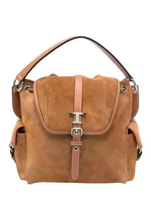 TOD'S Tim Zaino T Timeless Leather Backpack - Brown