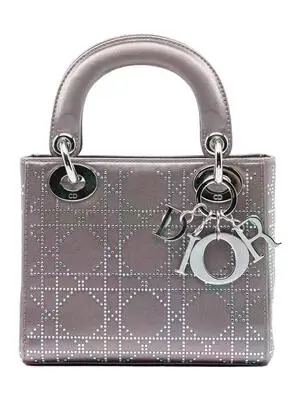 Dior 2007 Mini Cannage Satchel - Grey