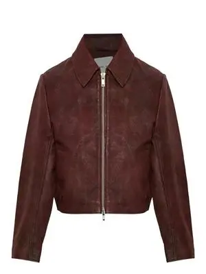 SAMSOE SAMSOE Leather Jacket - Red