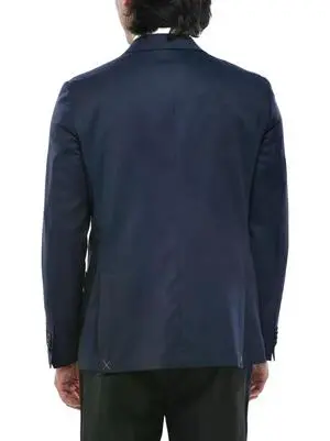 Corneliani Single-breasted Patch-pocket Blazer - Blue