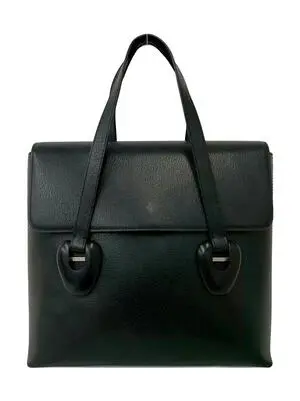 Gucci 1980-1990 Leather Handbag - Black
