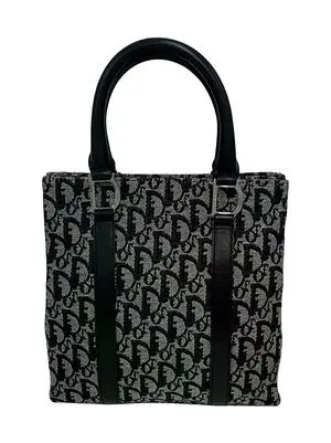 Dior 2000-2010 Diorissimo Trotter Handbag - Black