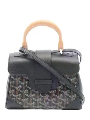 Goyard 2020-2026 Mini Goyardine Saigon Souple Satchel - Black