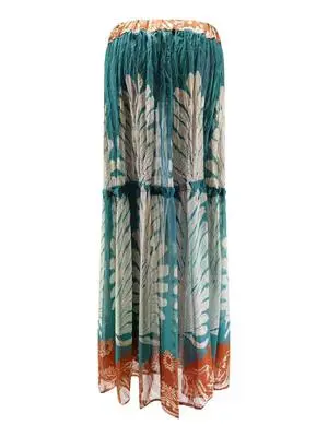 BYE FIRENZE Maxi Skirt - Blue