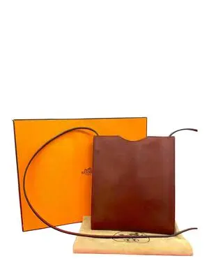 Hermès 1990-2000 Box Calf Onimaitou Crossbody Bag - Red