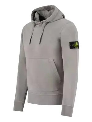 Stone Island 6100062 Organic Cotton Fleece Hoodie - Grey