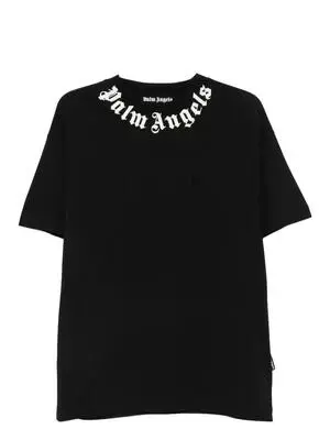 Palm Angels Logo-print T-shirt - Black