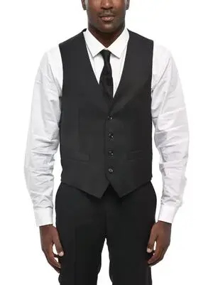 Corneliani Button-fastening Wool Waistcoat - Grey