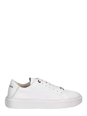 ALEXANDER SMITH London Pebbled-leather Sneakers - White
