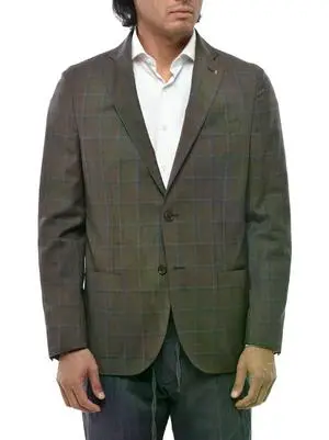 Corneliani Plaid-pattern Single-breasted Blazer - Brown