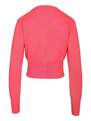 VIVIENNE WESTWOOD Bea Cropped Cardigan With Orb Embroidery - Pink