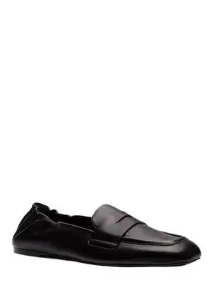STUART WEITZMAN Bryant Ruched Loafers - Black