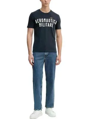 AERONAUTICA MILITARE Logo-print T-shirt - Blue