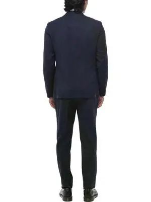 Corneliani Single-breasted Virgin Wool Suit - Blue