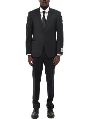 Corneliani Peak-lapel Single-breasted Suit - Black