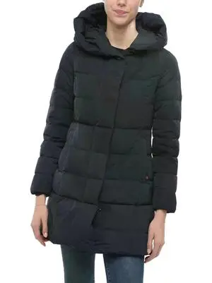 Woolrich Prescott Quilted Hooded Jacket - Black