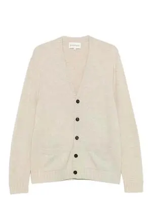 Eric Bompard Cashmere V-neck Cardigan - Neutrals