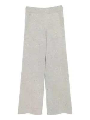 Eric Bompard Knitted Palazzo Pants - Grey