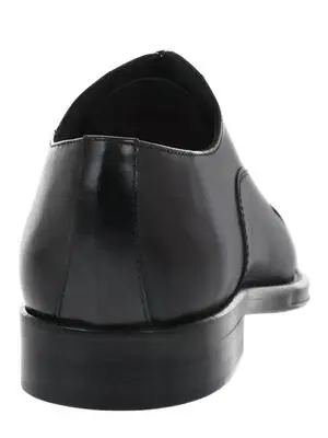 Corneliani Lace-up Leather Derby Shoes - Black