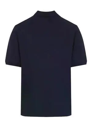 Ralph Lauren Purple Label Bear-embroidered Polo Shirt - Blue