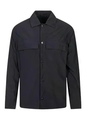 Stone Island 1200044 Nylon Smerigliato_s.i. Ghost Shirt Jacket - Blue